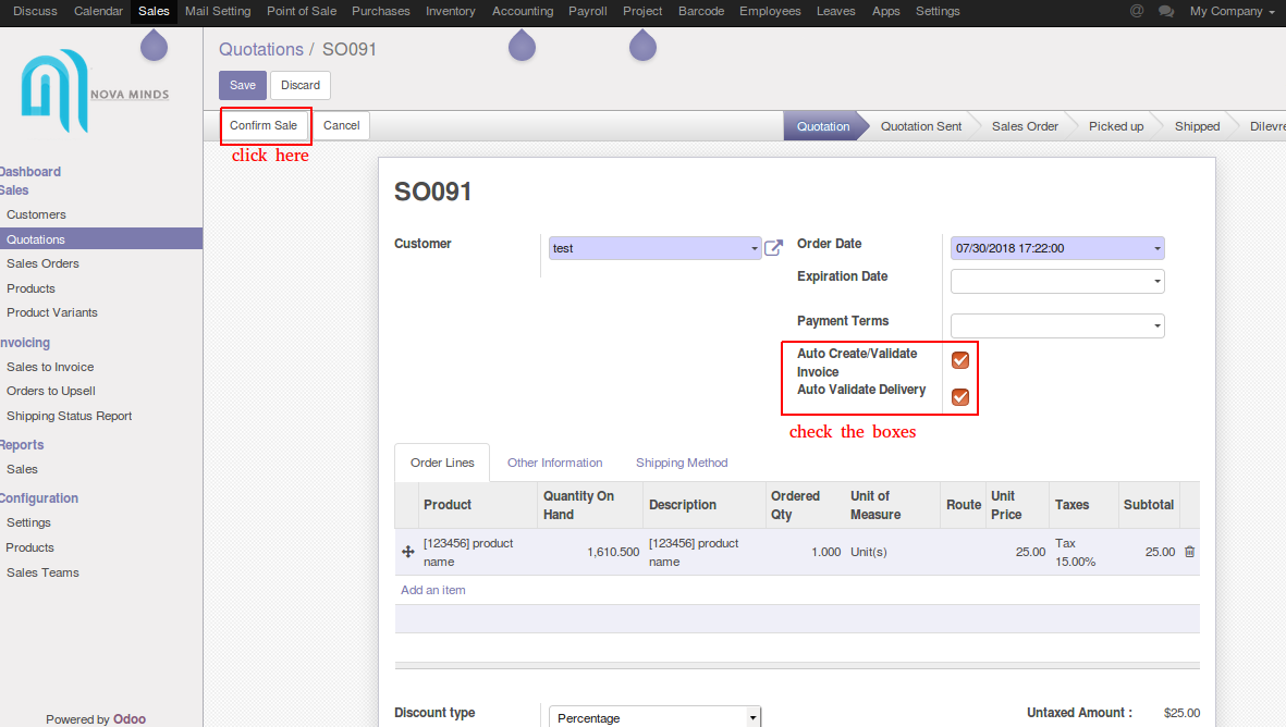 Automated create validate delivery order/invoice | Croco IT Automated create validate delivery order/invoice | Croco IT